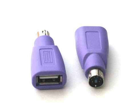 Usb Type A Female To Ps Mini Din Male Keyboard Adapter Purple Think Cables Search