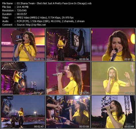 Shania Twain Shes Not Just A Pretty Face Live In Chicago Download Music Video Clip From