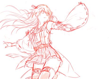 榛名艦これ 「久しぶりまともな一枚できそう」ゾンビモグラのイラスト