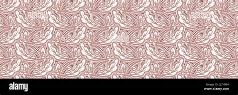Gender Neutral Foliage Leaf Seamless Raster Border Simple Whimsical 2