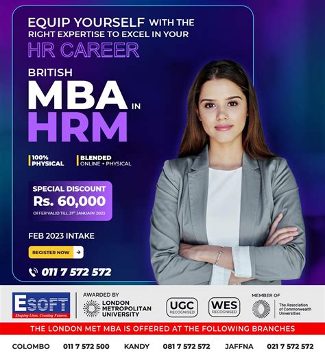 Esoft Metro Campus On Linkedin Esoft Londonmet Mba Ukmba Britishmba Hrm