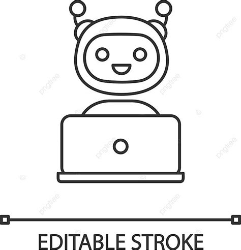 chatbot linear icon logo smart ai vector logo smart ai png and