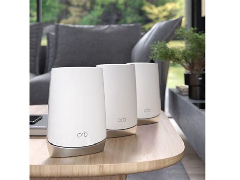 NETGEAR Orbi RBK Tri Band Wi Fi Mesh System With Blazing