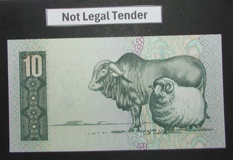 Cl Stals South African Ten Rand Note Unc For Sale In Middelburg Id
