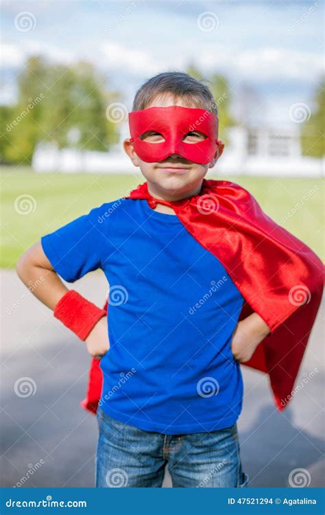 Superhero Standing With Hands On Hips Stock Photo Image Of Confidence Creativity