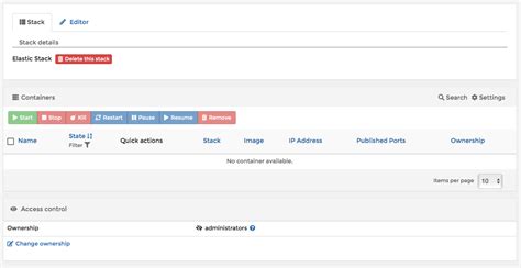 Stack Created In Portainer Result To 1 Stack Empty And 1 Stack Limited