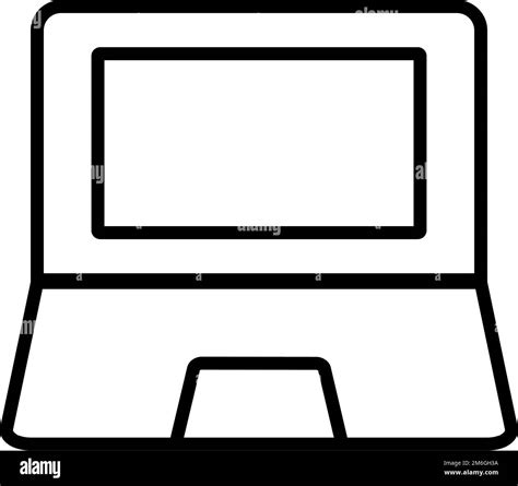 Laptop Icon With Touchpad Editable Vector Stock Vector Image And Art Alamy