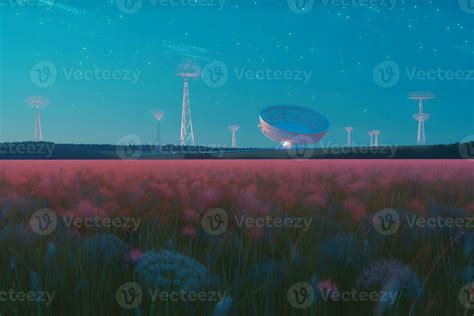 Telecommunication Tower Antenna Neural Network Ai Generated 29613669
