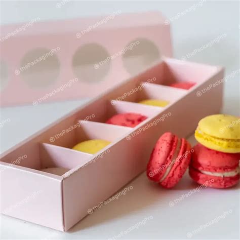 Custom Design Eco Friendly Macaron Packaging Box Small Macaron Boxes With Clear Window Buy