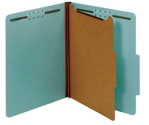 Legal Size 1 Division Classification Folder Blue Econo Office