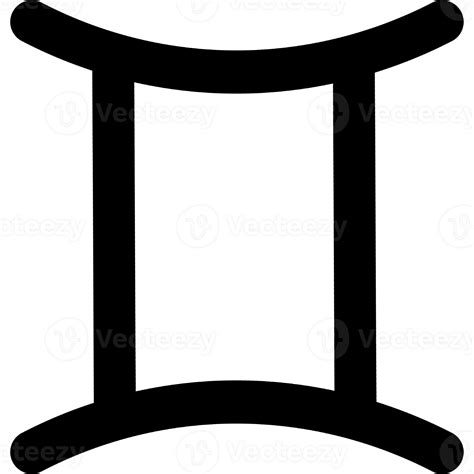 Zodiac Sign Gemini Symbol Icon 53490107 Png