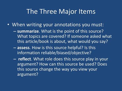 writing annotated bibliographies ppt download