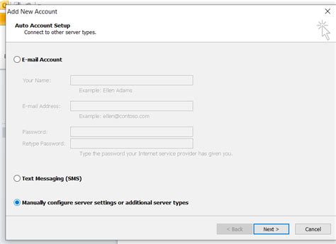How To Configure Mail Server Account On Ms Outlook With Ssl And Without