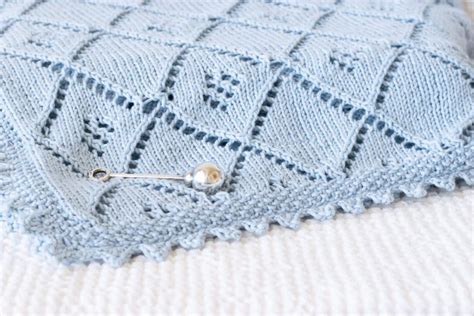 Knit Lace Baby Blanket Pattern Nourish And Nestle