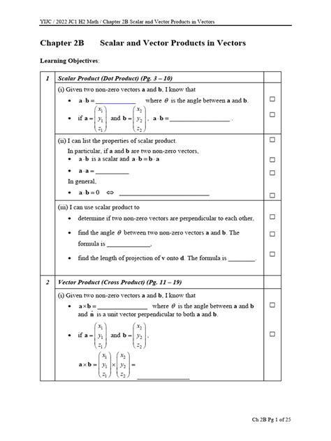 2b Vectors Notes Pdf Euclidean Vector Geometry