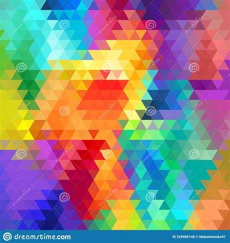 Colorful Triangular Background Polygonal Style Mosaic Background Eps 10 Stock Vector