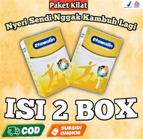 PAKET 2 BOX ETAWALIN SUSU KAMBING ETAWA OBAT UNTUK SAKIT NYERI SENDI