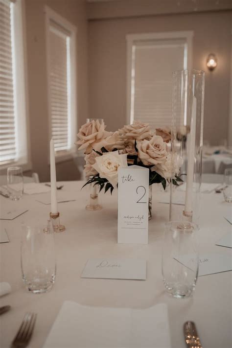 Adella Minimalist Wedding Triangle Table Number Template Modern