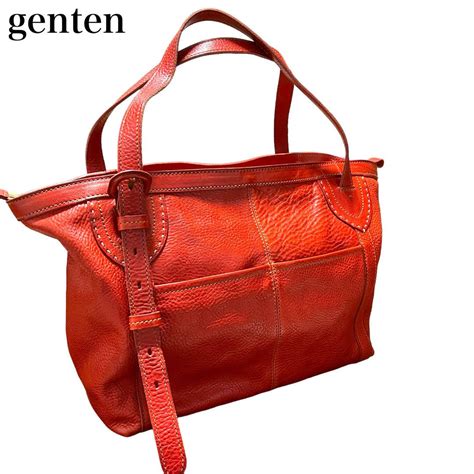 きなこもち様専用 Genten 限定品 レザー トートバッグ ショルダーバッグ バッグ