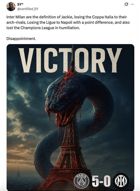 Meme Inter Milan Babak Belur Dihancurkan Psg 5 0