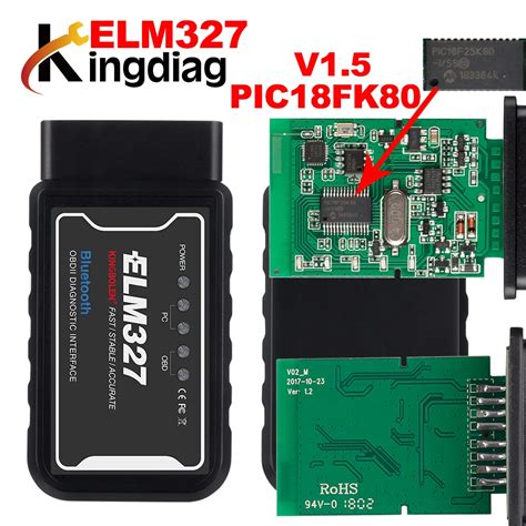 PIC18F25K80 Chip ELM327 WiFi Bluetooth V1 5 OBDII Diagnostic Tool For