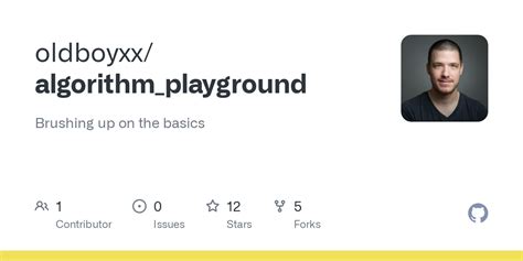 GitHub Oldboyxx Algorithm Playground Brushing Up On The Basics