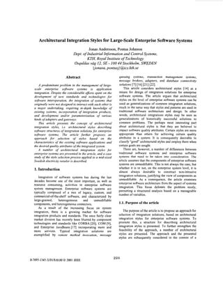 Lectura 2 1 Architectural Integrationstylesfor Largescale Editable Pdf