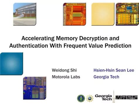 Ppt Accelerating Memory Decryption And Authentication With Frequent