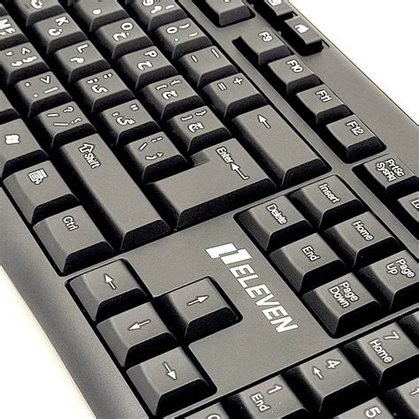 کیبورد سیم دار Eleven مدل K501 با حروف فارسی فروشگاه اینترنتی ونوس رایانه