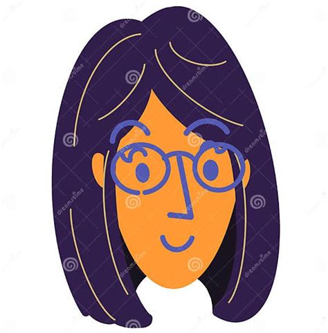 Set Of Woman Face Emotion Expression Happy Sad Crying Laughing Bored