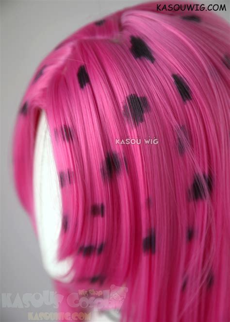 Jojo Jojos Bizarre Adventure Diavolo Pink Long Straight Cosplay Wig