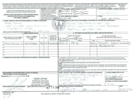 Sample Health Certificate Garajcmic Pertaining To Veterinary Health