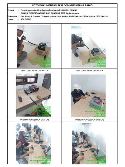 foto dokumentasi test comm radio pdf