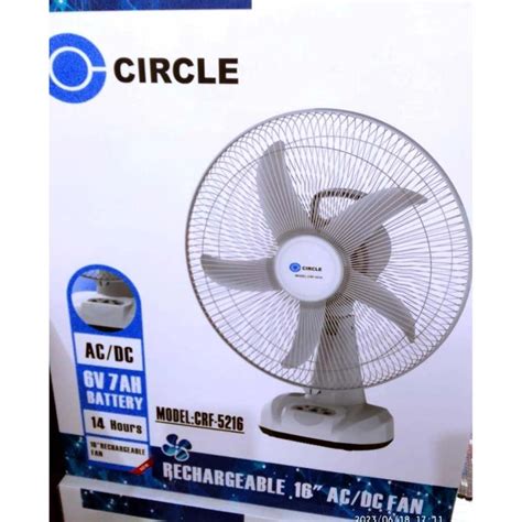 16 Rechargeable Chager Fan Cicrel Bd