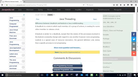 Difference Between Deadlock And Livelock In Java Multithreading