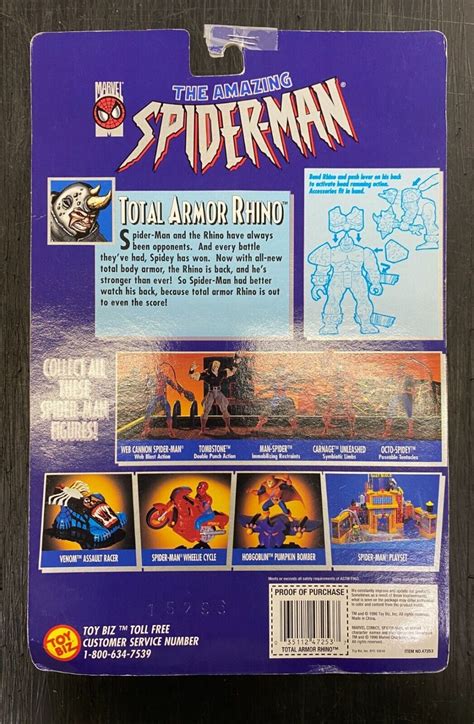 The Amazing Spider Man Special Collector Series Total Armor Rhino Sealed Figure