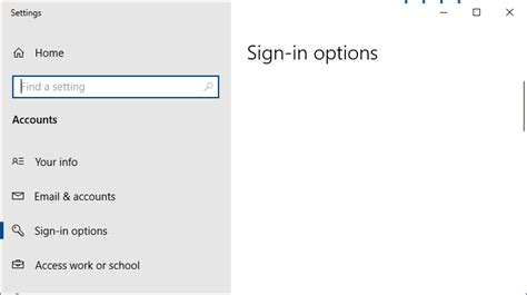 Accounts “sign In Options” In Settings Is Completely Blank Winhelponline
