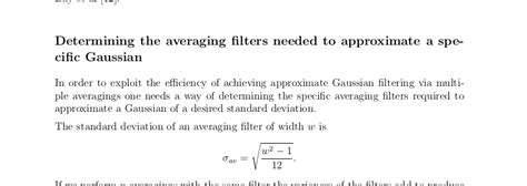 Image Processing Standard Deviation Of Averaging Filter Cross Validated