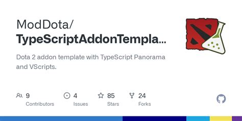 Github Moddota Typescriptaddontemplate Dota Addon Template With