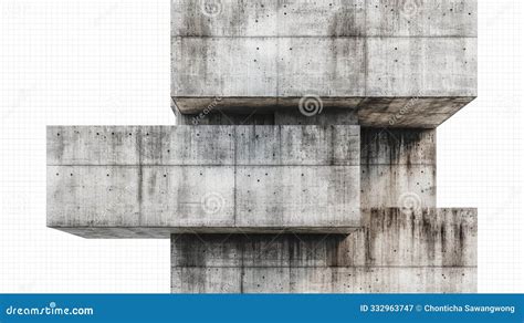 Abstract Concrete Structure Showcasing Modern Architectural Design With