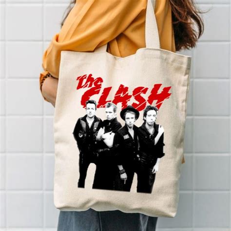 The Clash Tote Bag Punk Rock Band Should I Stay Or Should I Go London