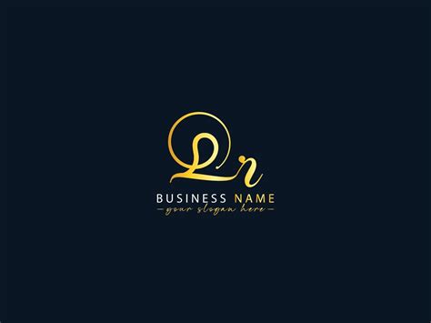 Luxury Qr Logo Letter Calligraphy Qr Letter Logo Vector 16832695