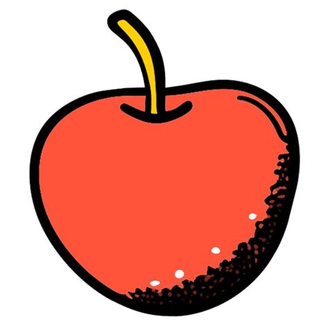 Premium Vector Cherry Icon Doodle Fill