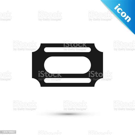 흰색 배경에 격리 된 회색 서커스 티켓 아이콘 놀이 공원 벡터 1에 대한 스톡 벡터 아트 및 기타 이미지 1 개념 건네주기 Istock