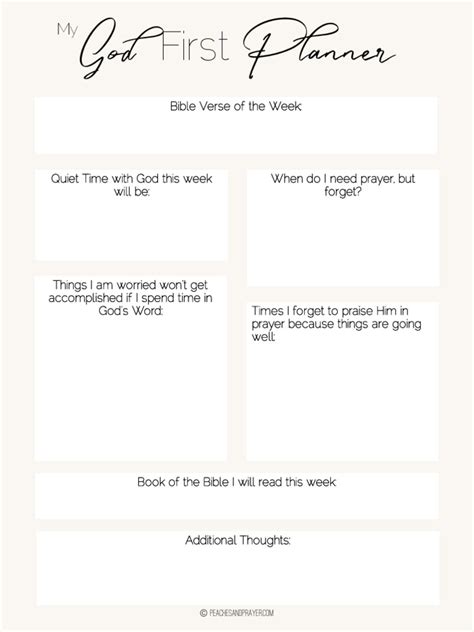 God First Planner Pdf Bible Content Religious Texts