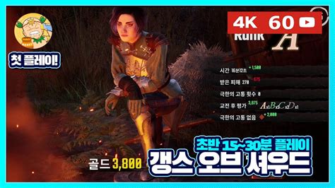 4k60fps 4인 협력 액션rpg 갱스 오브 셔우드gangs Of Sherwood 첫 플레이 Youtube