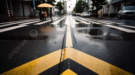 빗속의 횡단보도 배경 일러스트 빗속의 횡단보도 사진 및 배경 화면 무료 다운로드 Pngtree