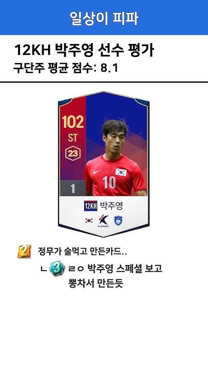 박주영 선수 평가 모음 Youtube