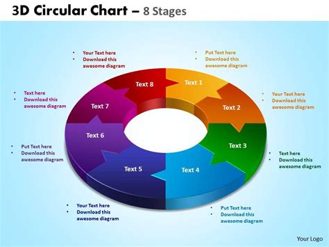 3d Circular Chart 8 Stages Powerpoint Slides And Ppt Templates 0412