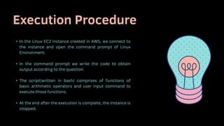 Basic Arithmetic Operations In Linux Environment PPT